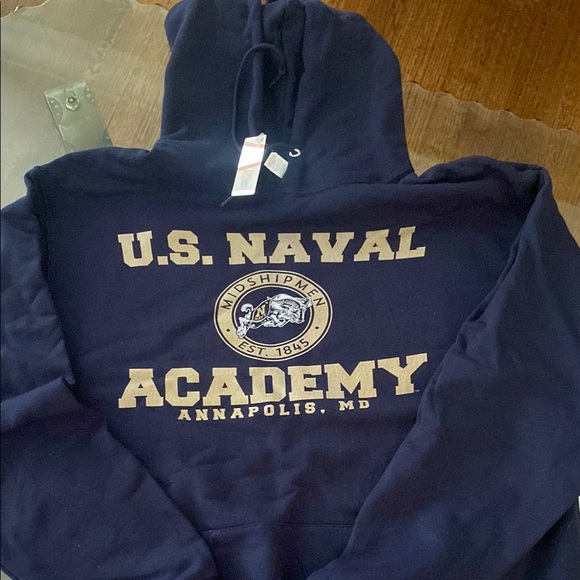 Jerzees | Shirts | Us Naval Academy Navy Hoodie | Poshmark